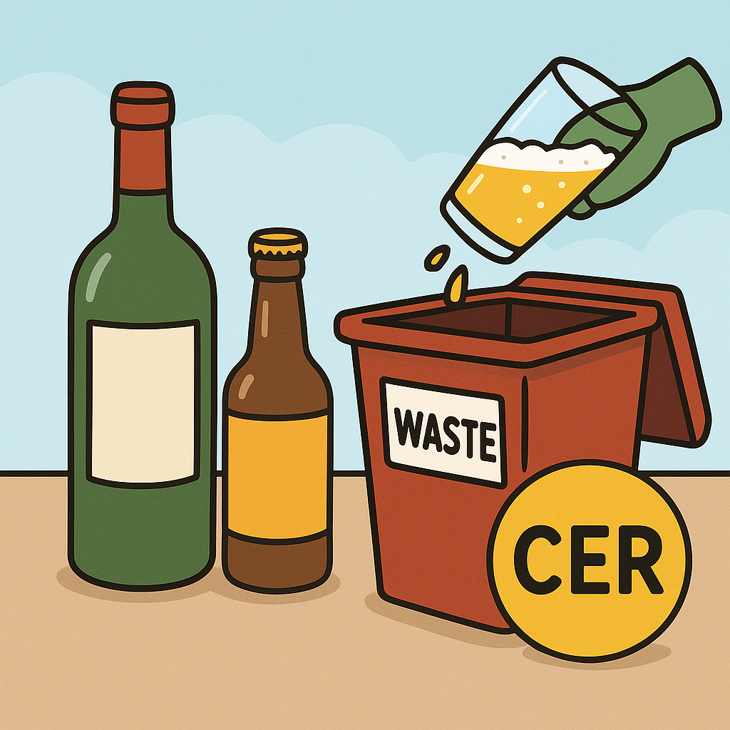 Smaltimento di vino e birra: normative, codici CER e corrette modalità ...